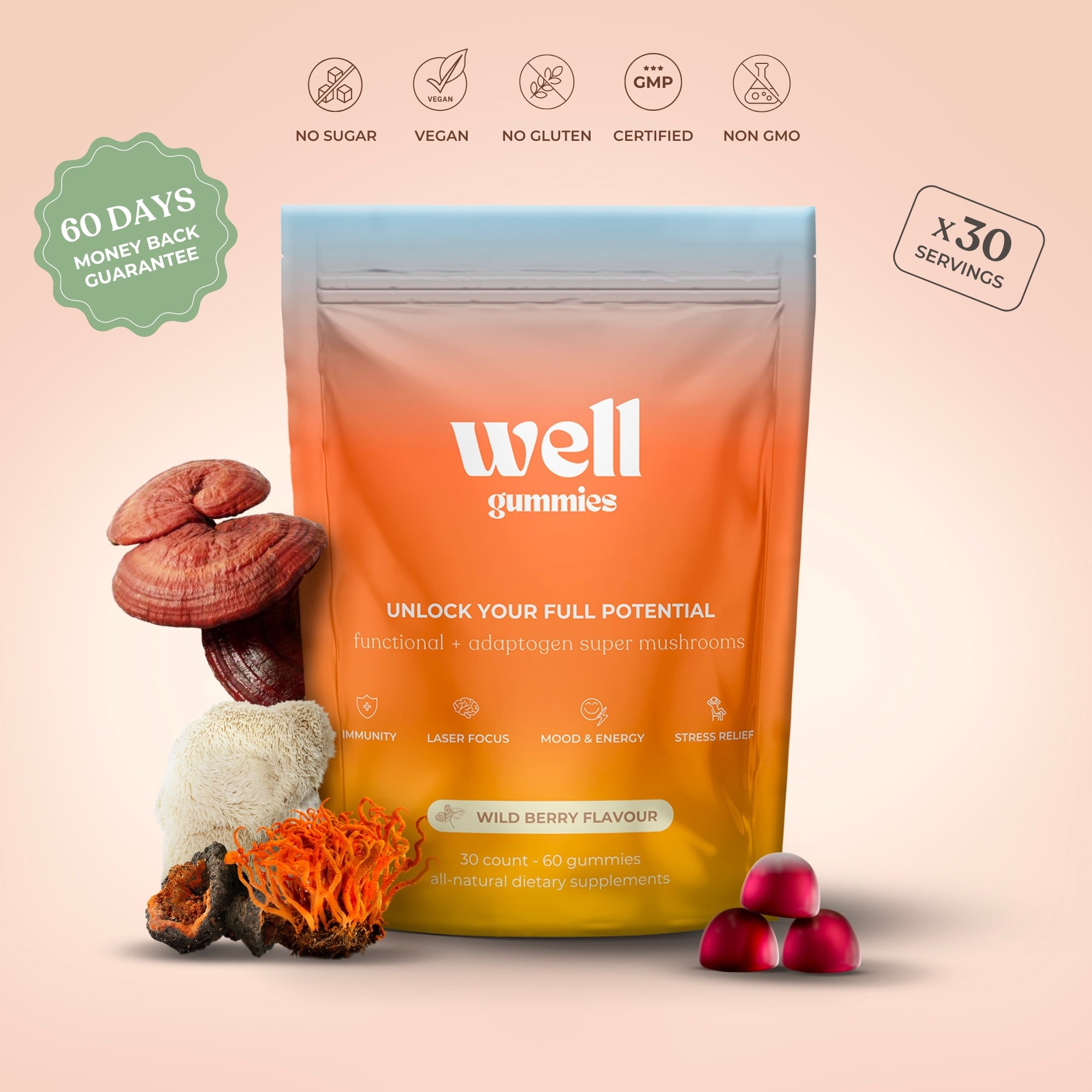 Well Gummies - Enhancing Wellness with Mushroom Gummies